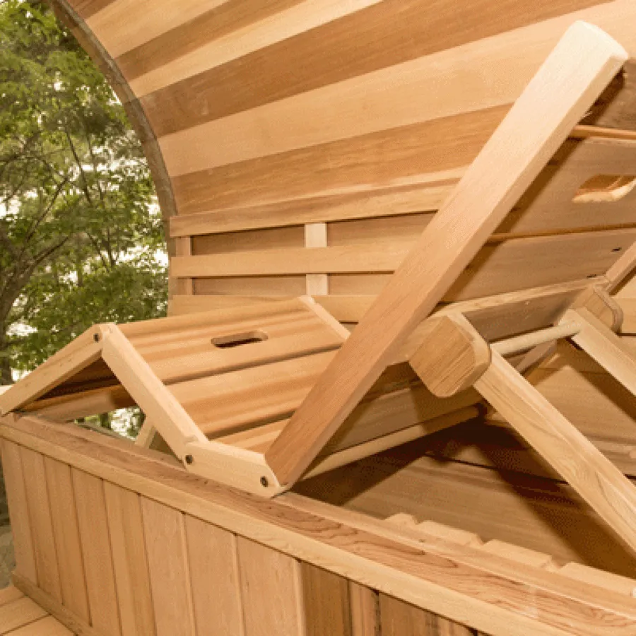 Panoramic View Cedar Barrel Saunas - LeisureCraft Saunas | New England Spas
